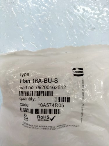 HARTING MODEL: HAN 16A-BU-S PART NO. 09200162812 ราคา 1,115.10 บาท