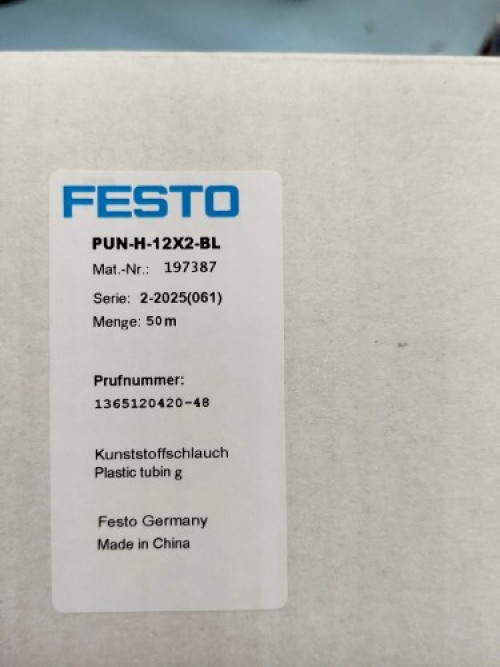 FESTO MODEL: PUN-H-12X2-BL ราคา 90.00 บาท