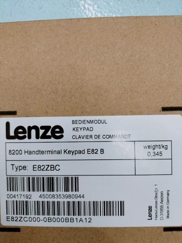 LENZE BEDIENMODUL KEYPAD 8200 MODEL: E82ZBC ราคา 5,100.00 บาท