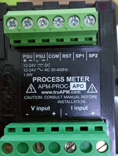 TRUMETER DIGITAL PROCESS METER MODEL: APM-PROC-APO 12-24VDC/AC 1.6W ...