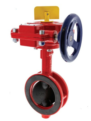 "NIBCO Butterfly Valve,WD48638N,2",DI,Wafer type, Gear 300 psi.,UL/FM W ...