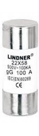 [O107] LINDNER FUSE-LINK 22x58 CLASS gG-gL 1140 080 ราคา 20 บาท