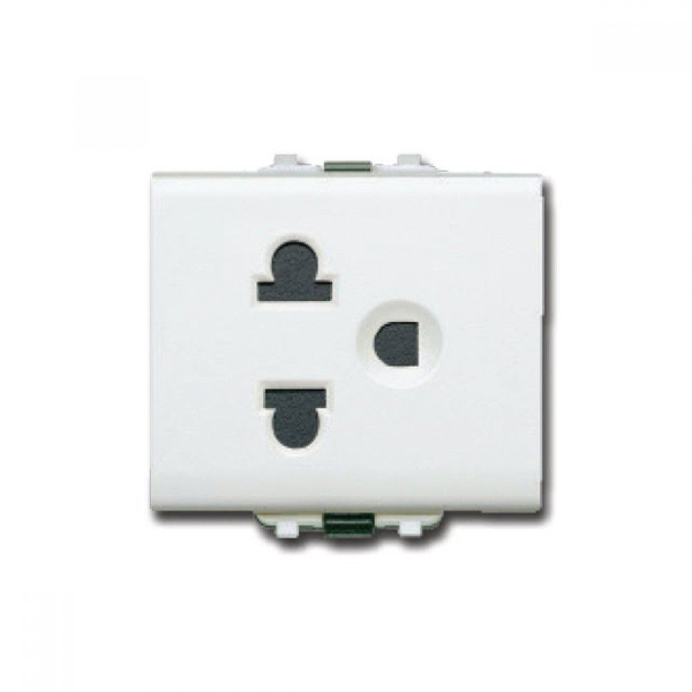 [I23] SOCKET MODULES เต้ารับเดี่ยว 3 ขา พร้อมม่านนิรภัย 16A 250V 3 ช่อง ...