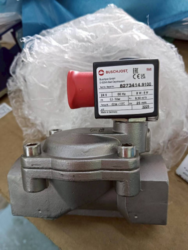 BUSCHJOST SOLENOID VALVE MODEL: D-32545 P/N: 8273414.9100 24V 8W 0.3 ...