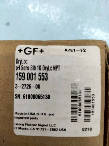 GF+SIGNET PH SENS BIB 1K DRYLC NPT MODEL: 3-2726-00 ราคา 10,400.00 บาท