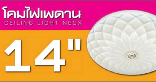 NEOX โคมเพดาน Neox รุ่น M001 14" 30W LM3000 DL บรรจุ10ชิ้น/กล่อง ราคา 257.60 บาท