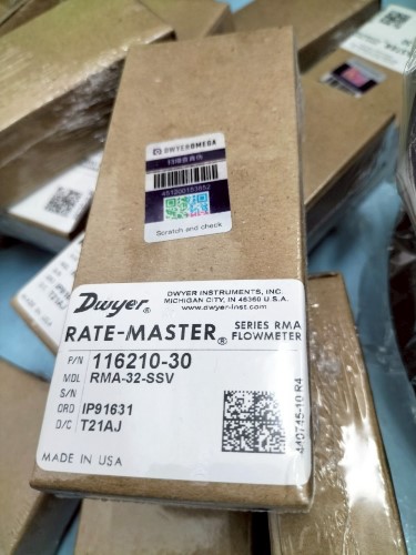 DWYER RATE-MASTER FLOWMETER MODEL: RMA-32-SSV ราคา 2,100.00 บาท