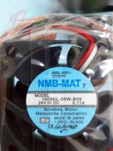 NMB-MAT FAN MODEL: 1608KL-05W-B59 24VDC 0.11A ราคา 495.00 บาท