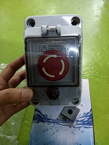 Emergency Stop Button Box with Transparent Protective Window Cover ...