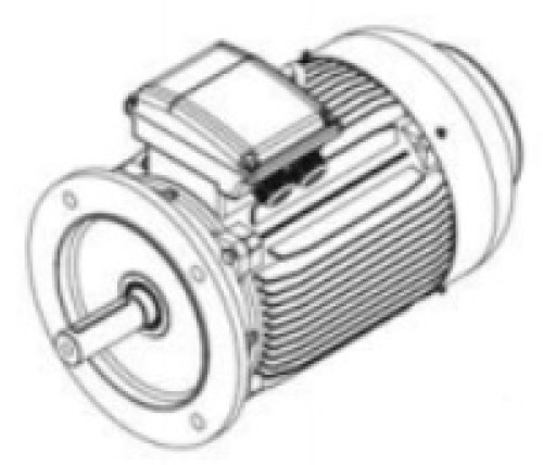 MOTOR CAST-IRON 1.1KW 1.5HP FRAME 90S 4P. 1500RPM. FLANGE B5 IE2 ราคา ...