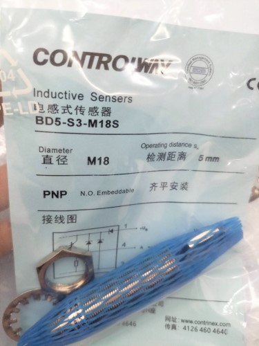 CONTROLWAY PROXIMITY MODEL: BD5-S3-M18S M18 ราคา 1,100.00 บาท