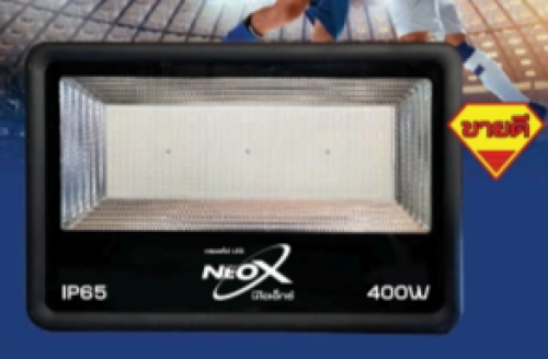 NEOX ฟลัดไลท์ รุ่นDELUX (ป้องกันไฟกระชาก4000V) 400W LM40000 DL/WW บรรจุ ...