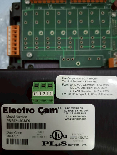 ELECTRO CAM PROGRAMMABLE LIMIT SWITCH MODEL: PS-5121-10-M09 ราคา 51,000 ...