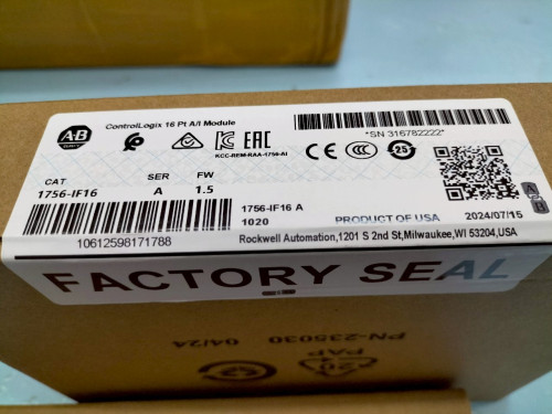 ALLEN-BRADLEY CONTROLLOGIX 16PT A/I MODULE MODEL: 1756-IF16 ราคา 17,500 ...