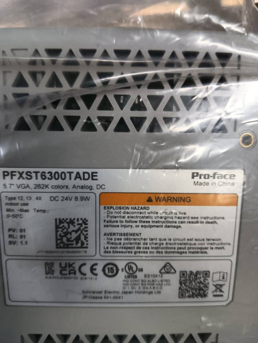 PRO-FACE TOUCH SCREEN MODEL: PFXST6300TADE 5.7" DC24V 8.9W ราคา 29,000. ...