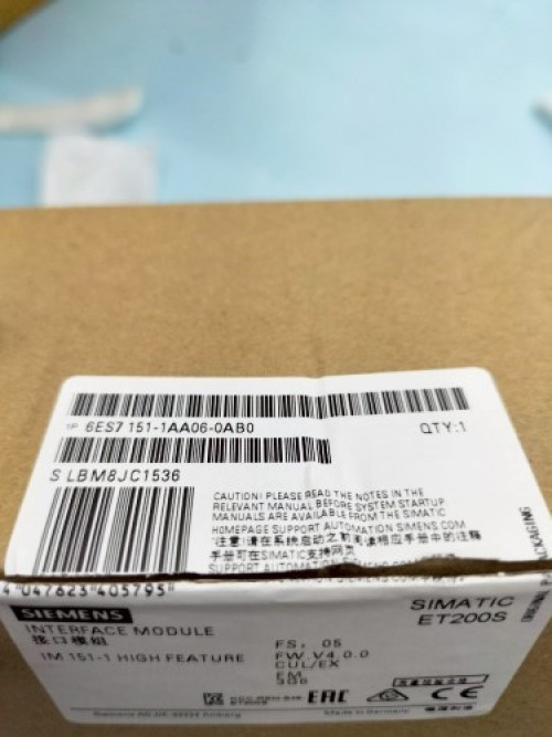 SIEMENS MODEL: 6ES7151-1AA06-0AB0 SIMATIC ET200S INTERFACE MODULE IM151 ...
