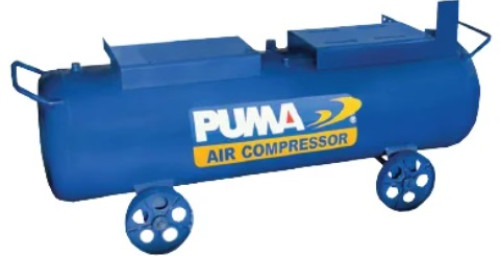 ถังพักลมนอน 148L PUMA พร้อมล้อและอุปกรณ์ (ยกเว้นหัวปั๊ม Pressure Switch ...