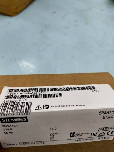 SIEMENS SIMATIC ET200 MODEL: 6ES7972-0AA02-0XA0 ราคา 10,500.00 บาท