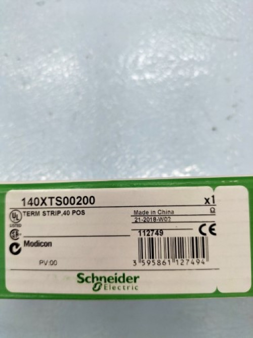 SCHNEIDER TERMINAL BLOCK MODEL: 140XTS00200 40 POS ราคา 2,150.00 บาท