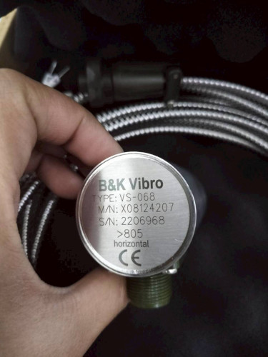 B&K VIBRO MODEL: VS-068 SCHENCK VIBRATION SENSOR HORIZONTAL MEASUREMENT ...
