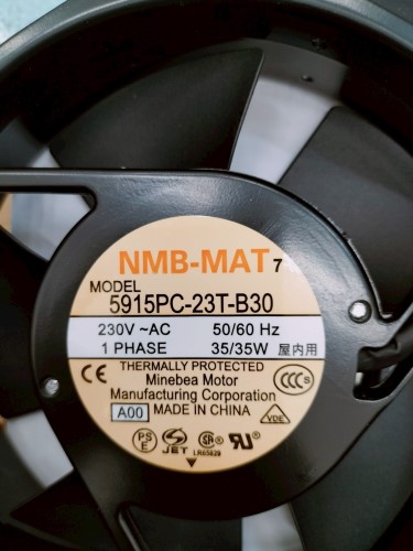 NMB-MAT FAN MODEL: 5915PC-23T-B30 230VAC 35/35W ราคา 192.00 บาท