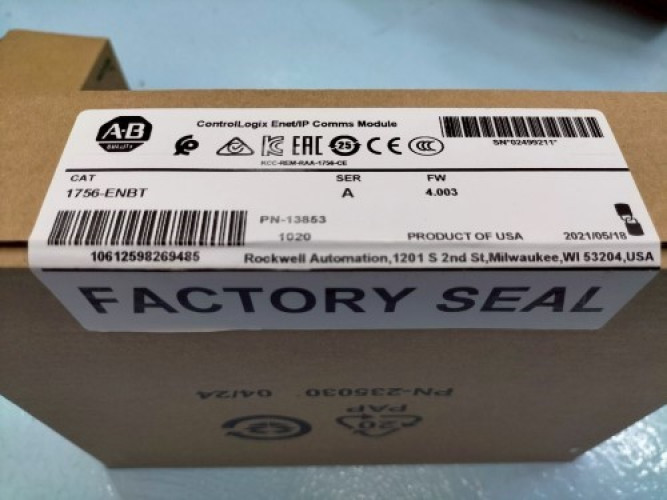 ALLEN-BRADLEY CONTROILOGIX ENET/IP COMMS MODULE MODEL: 1756-ENBT ราคา ...