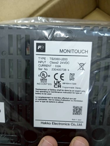 FUJI TOUCH SCREEN MONITOUCH MODEL: TS2060-U200 24VDC 0.6A ราคา 26,190. ...