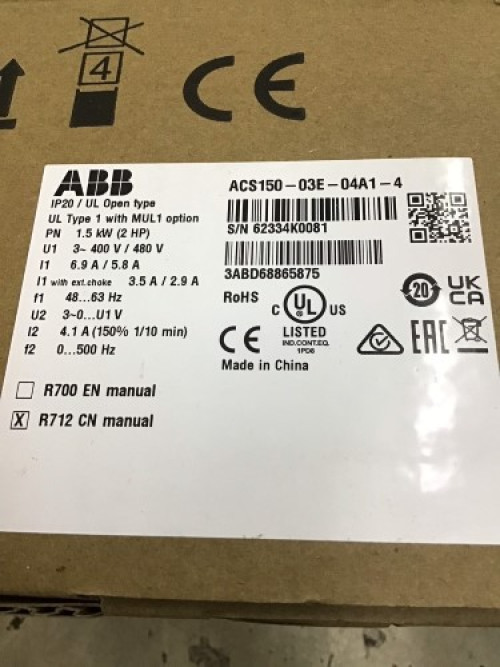 ABB ACS150-03E-04A1-4 ราคา 8,500 บาท