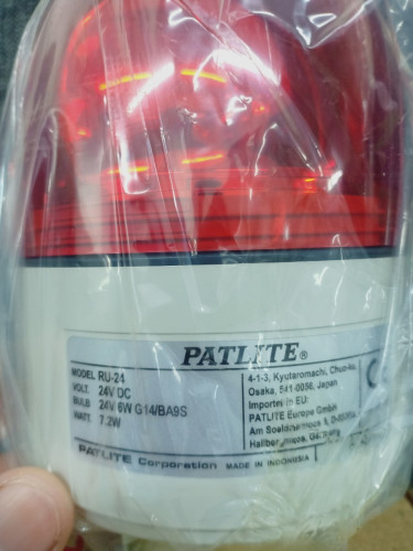 PATLITE MODEL : RU-24-R RED 24VDC ราคา 800 บาท