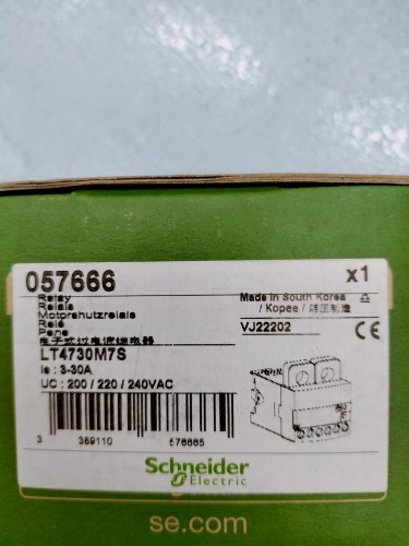 SCHNEIDER MODEL: LT4730M7S 3-30A 200 / 220 / 240VAC ราคา 1,989.00 บาท