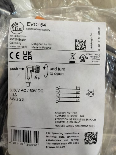 IFM ELECTRONIC MODEL: EVC154 ราคา 7,440.00 บาท