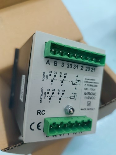 TORRESAN SRL-ITALY FLAG RELAY RCN ENERGIZING CODE MODEL: A4RCNE110VCC ...