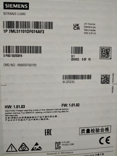 SIEMENS Siemens Ultrasonic Level Gauge MODEL: 7ML5110-1DF07-4AF3 ราคา 30,800 บาท