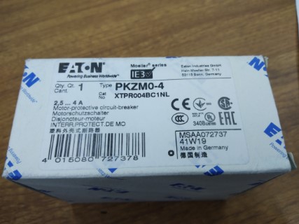 EATON PKZM0-4 NO.XTPR004BC1NL ราคา 850 บาท