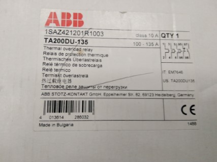 ABB TA200DU135 ราคา 2686 บาท