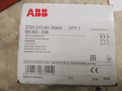 ABB SH203-C40 ราคา 1187 บาท