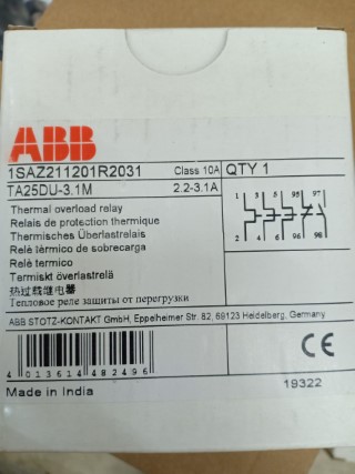 ABB TA25DU-3.1M ราคา 458 บาท