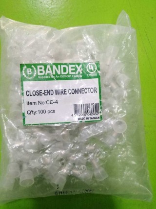 BANDEX CLOSE-END WIRE CONNECTOR : CE-4 ราคา 5 บาท