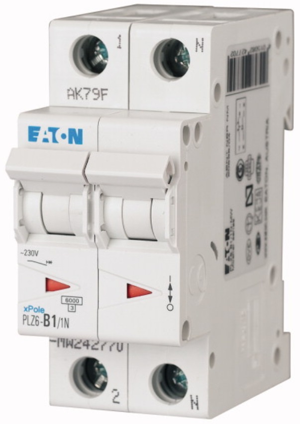 EATON PLS6-C MINIATURE CIRCUIT BREAKER-PLS6 6KA (IEC/EN 898)