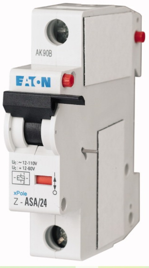EATON MINIATURE CIRCUIT BREAKER FOR ACCESSORIES SHUT TRIP RELEASE