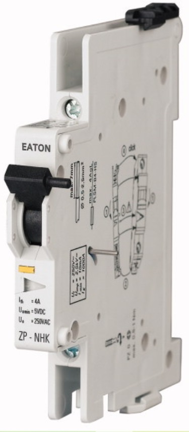 EATON MINIATURE CIRCUIT BREAKER FOR ACCESSORIES AUXILIARY CONTACTS