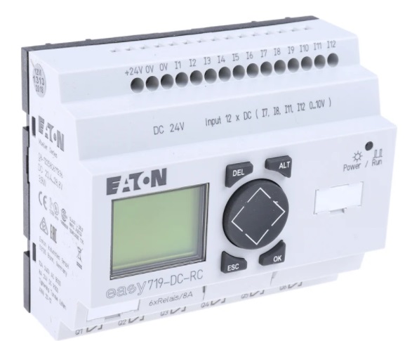 EATON EASY719-DC-RC STANDALONE BASE UNIT (EASY700) EASY-CONTROL RELAY ...