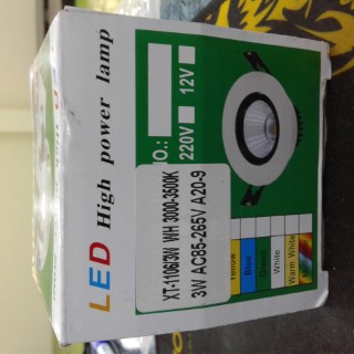 LED Hight Power Lamp XT-1106/3W WH 3000-3500K ราคา 350 บาท