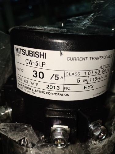 MITSUBISHI CURRENT TRANSFORMER CW-5LP 30/5A ราคา 900 บาท