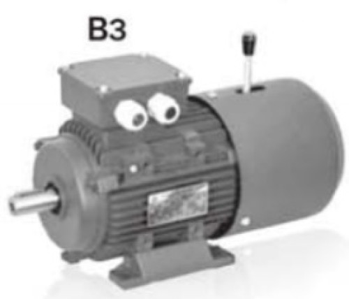มอเตอร์เบรค 5.5KW. 7.5HP B3 มีคันโยกในตัว IE1 ราคา 19,950.00 บาท