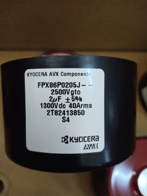 KYOCERA AVX CAPACITOR TPC 2UF FPX86P0205J ราคา 5,532.80 บาท