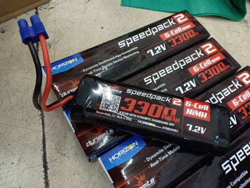 DYNAMITE SPEEDPACK BATTERY MODEL: EC3 DYNB2070EC 7.2V 3300MAH 6-CELL FLAT NIMH ราคา 4,043.20 บาท
