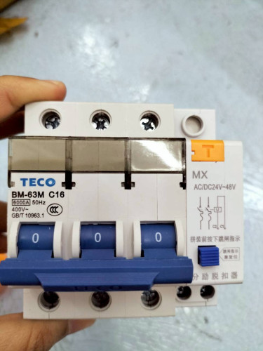 TECO MODEL: BM-63 C16 50HZ 400V WITH MX SHUT TRIP AC/DC 24V-48V ราคา ...