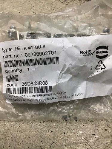 HARTING FEMALE INSERT 09380062701 ราคา 2,626 บาท