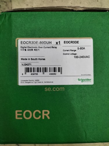 SCHNEIDER MODEL: EOCR3DE-80DUH 5-80A 100-240VAC ราคา 9,720 บาท
